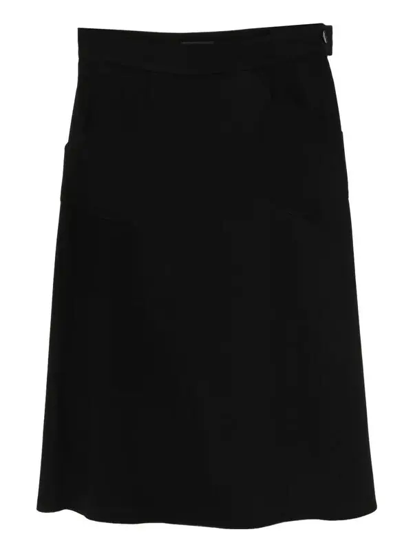 AGNÈS B. A-line Midi Skirt - Black