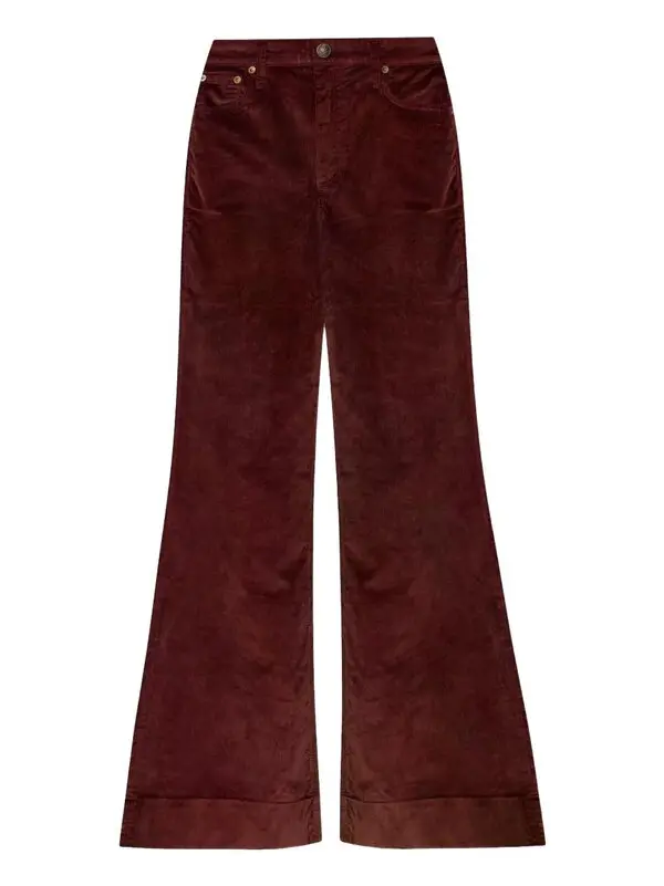 Rag & Bone Corduroy Flare Jeans - Red