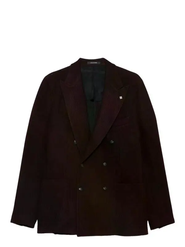 Tagliatore Dark- Double-breasted Blazer - Red