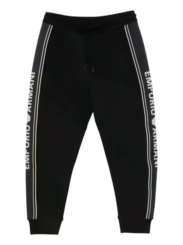 Emporio Armani Logo-detail Track Pants - Black