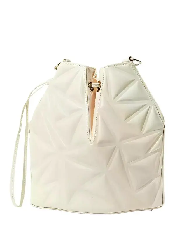 RYZÍ Luna 2.0 Leather Bucket Bag - White