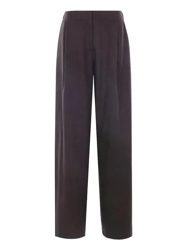 Dusan Pleated Wool Trousers - Grey