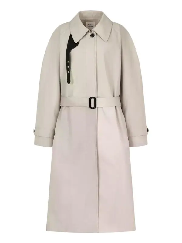 STUDIO TOMBOY Belted Trench Coat - Neutrals