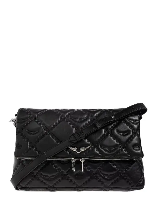 Zadig&Voltaire Quilted Leather Shoulder Bag - Black