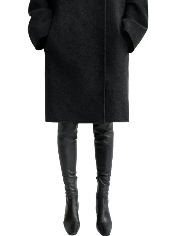 TOTEME Open-front Coat - Black