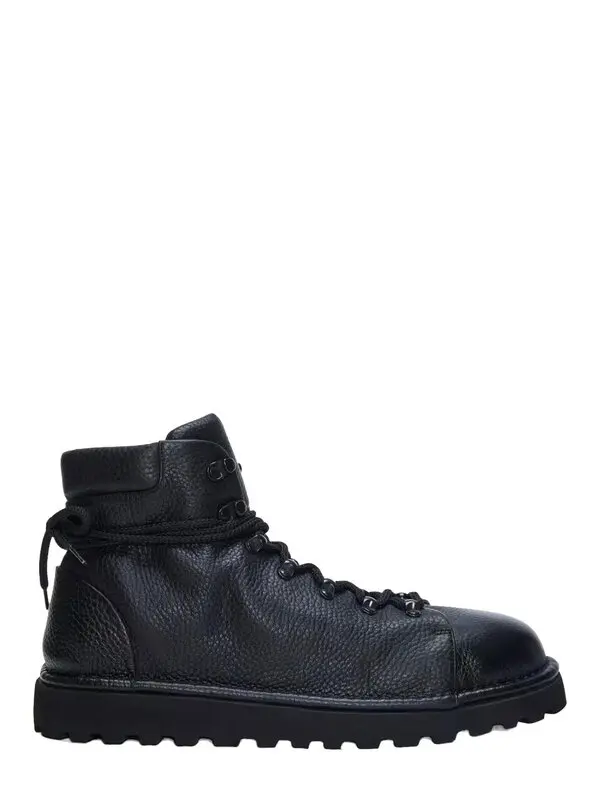 Marsèll Pebble-grain Leather Boots - Black