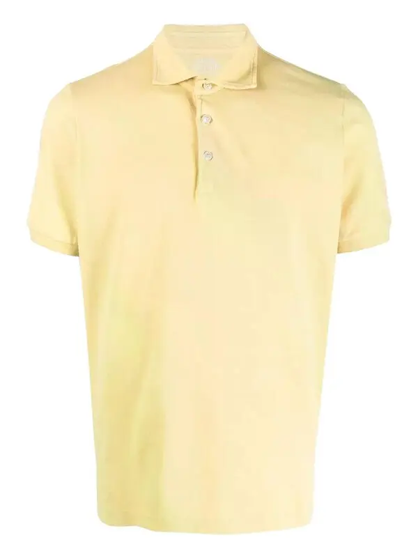 MAURO OTTAVIANI Short-sleeved Polo Shirt - Yellow