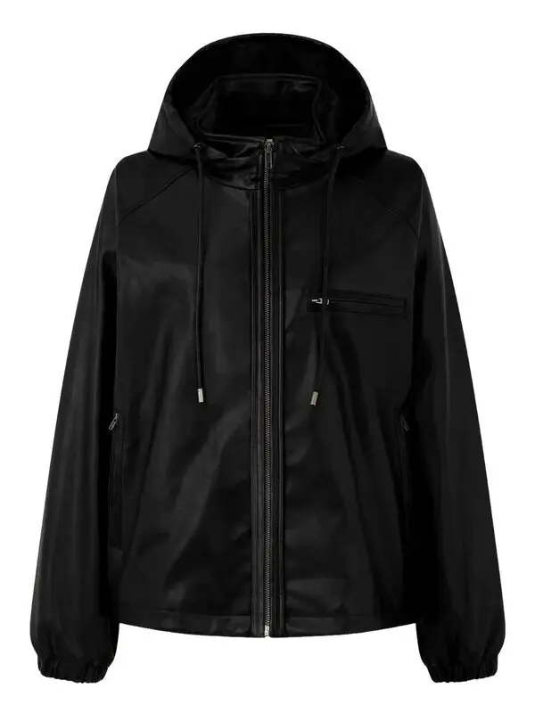 STUDIO TOMBOY Hooded Zip-up Jacket - Black