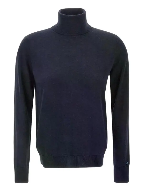 SUN 68 Turtleneck Sweater - Blue