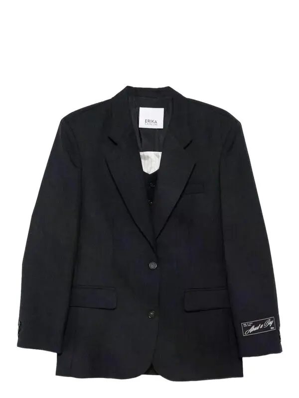 Erika Cavallini Pinstripe Single-breasted Blazer - Blue