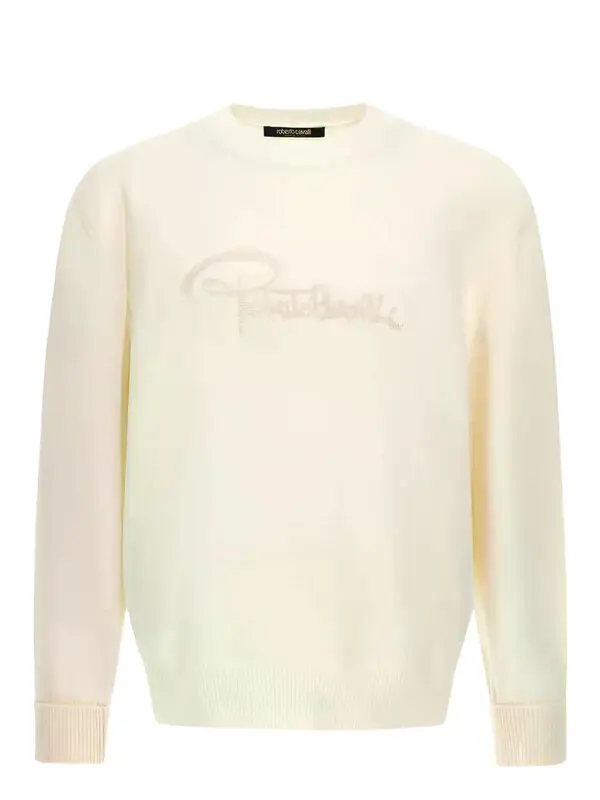 Roberto Cavalli Wool Sweater - Neutrals
