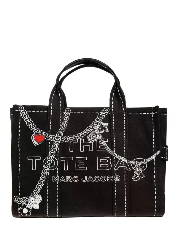 Marc Jacobs Chain-print Tote Bag - Black