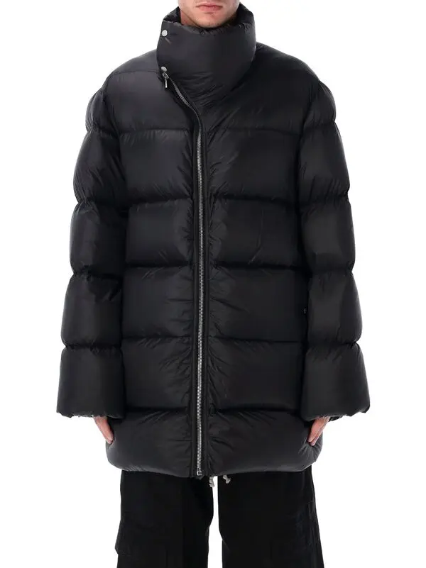 Rick Owens Turtle Coat Down Jacket - Black
