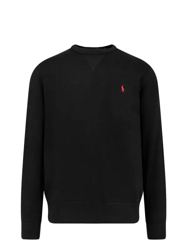 Polo Ralph Lauren Cotton-blend Sweatshirt With Logo - Black