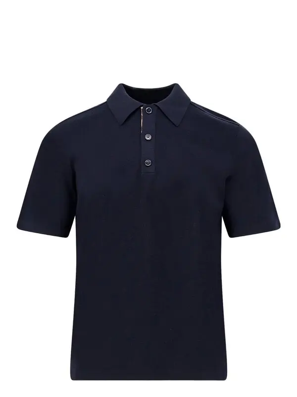 Burberry Wool Polo Shirt - Blue