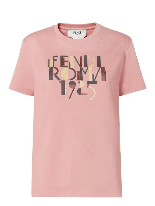 Fendi Cotton T-shirt - Pink