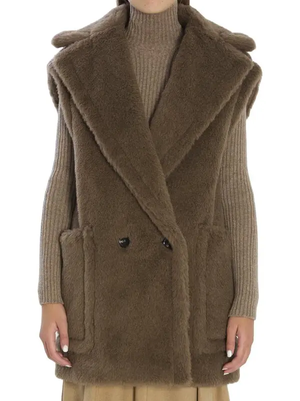 Max Mara Teddy Vest - Brown
