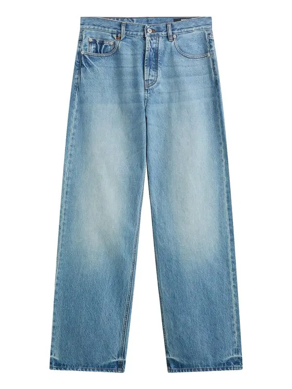 Jacquemus Denim Straight Leg Jeans - Blue/tabac