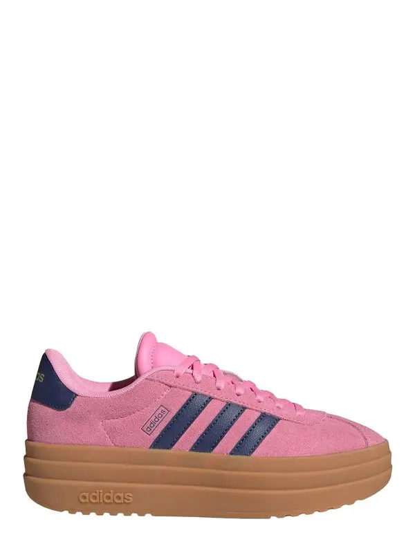 Adidas Vl Court Bold Platform Sneakers - Bliss Pink/dark Blue/gold Metallic
