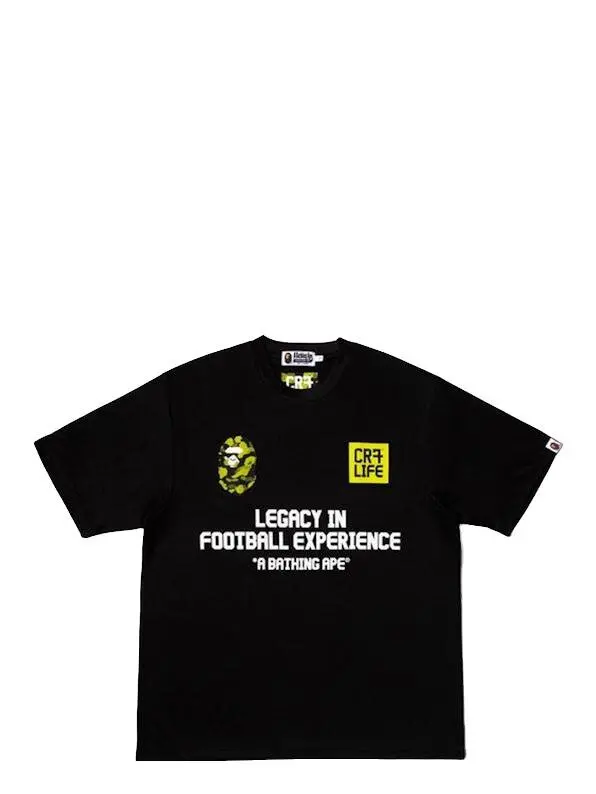 A BATHING APE X Cr7life Ronaldo 7 T-shirt - Black