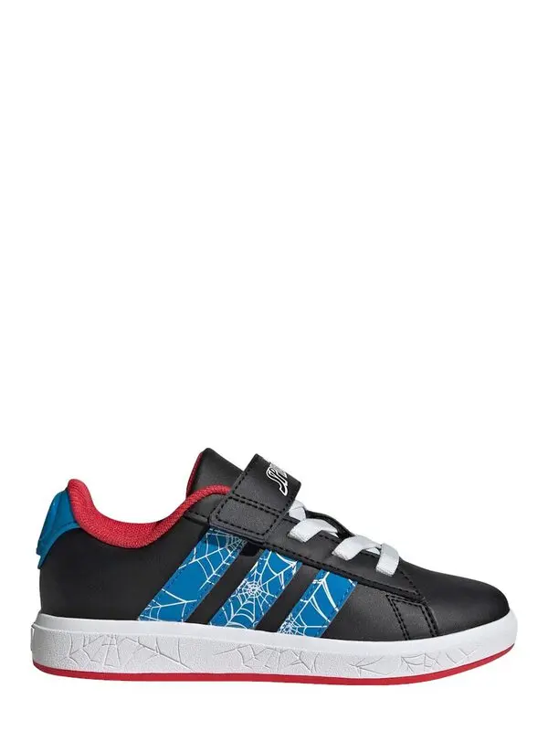 Adidas Grand Court Spiderman Sneakers - Core Black/bright Blue/pure Ruby