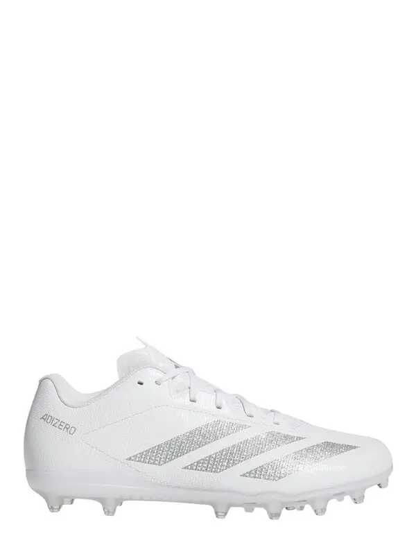 Adidas Athletic Lace Up Sneakers - Cloud White/silver Metallic