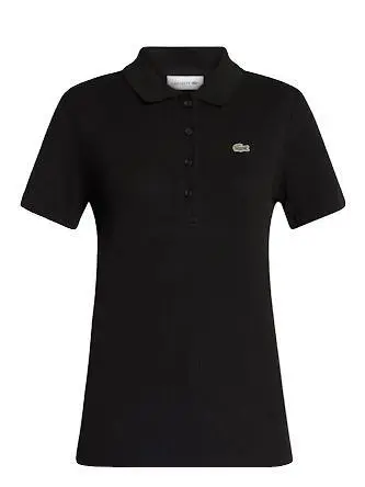 Lacoste Slim Fit L.12.d Ribbed Polo Shirt - Black