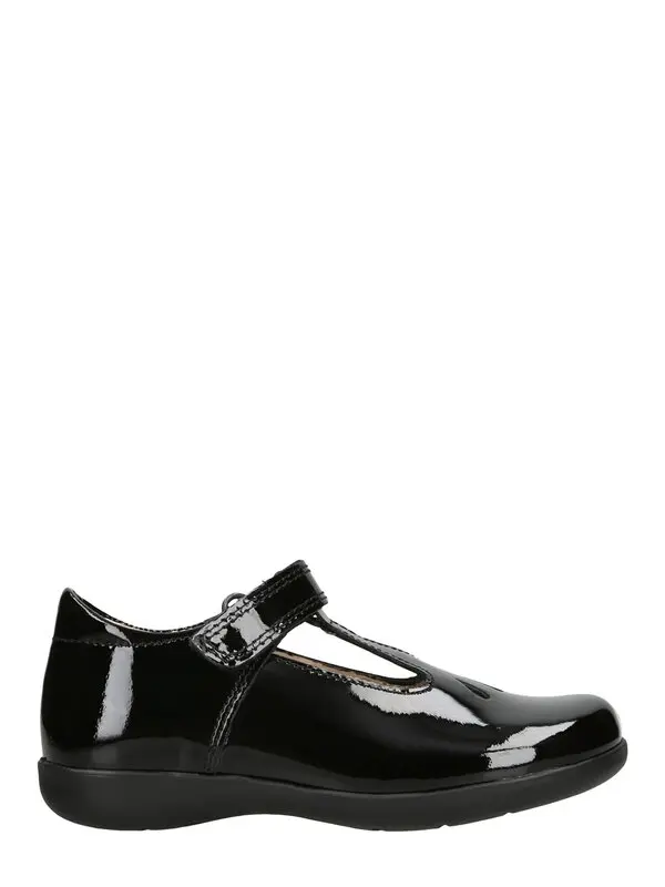Trotters Patent Leather Hampton Classics Evie Shoes - Black