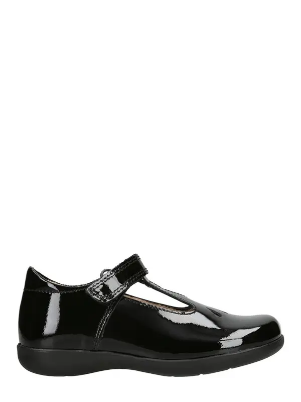 Trotters Leather Evie School Shoes - Black