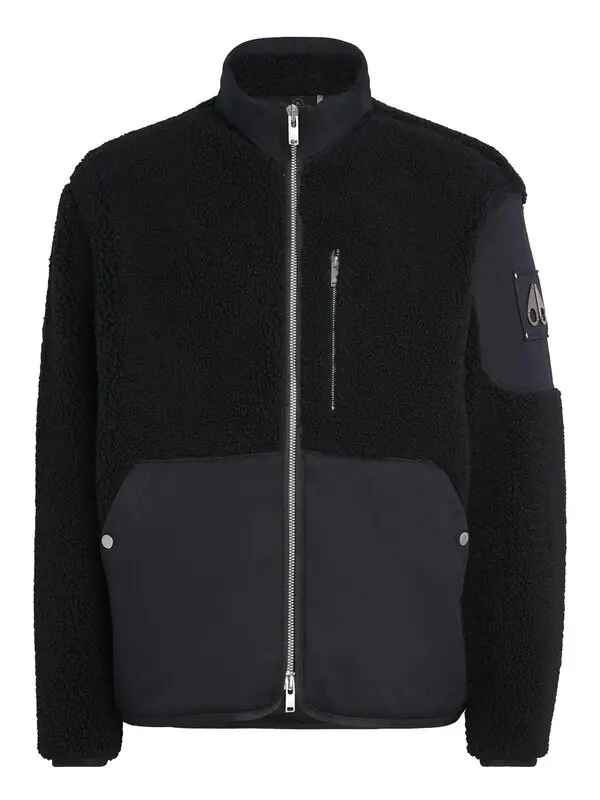 Moose Knuckles Fleece-trim Jacket - Black