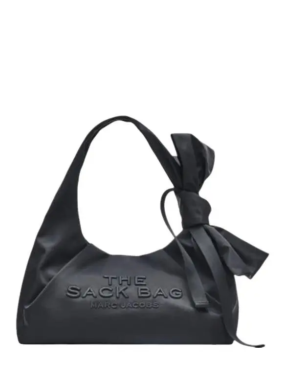 Marc Jacobs Nylon Sack Bag With Bow Detail - Black