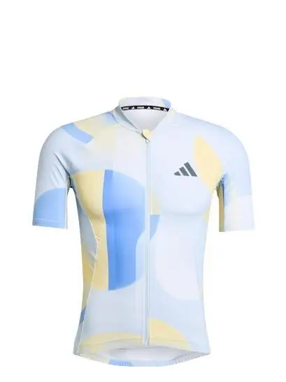 Adidas Essentials 3-stripes Light In Motion Graphic Jersey - Halo Blue