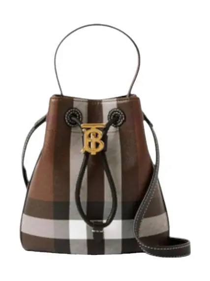 Burberry Drawstring Bag - Dark Birch Brown