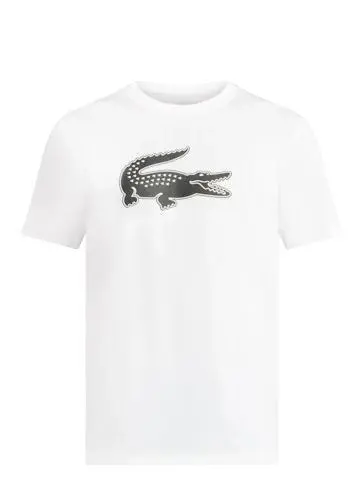 Lacoste Ultra Dry Logo Sport T-shirt - White/black