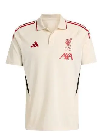 Adidas Liverpool Fc Tiro 25 Competition Polo Shirt - Wonder White
