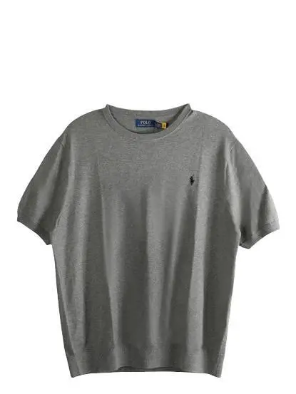 Polo Ralph Lauren Short Sleeve Crewneck Pullover - Fawn Grey Heather