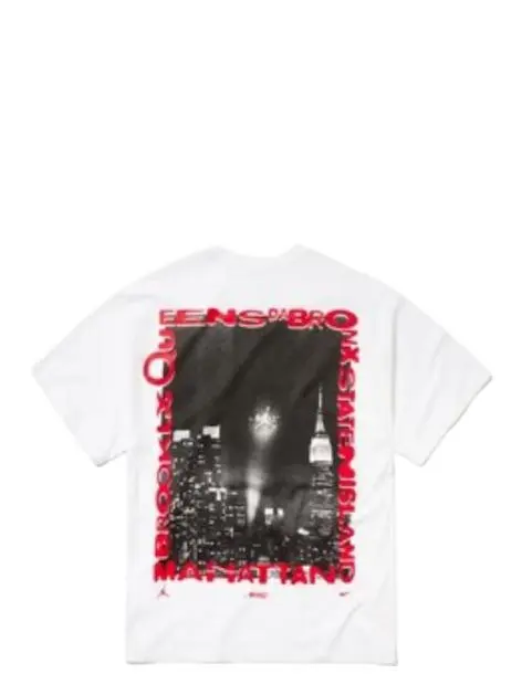 AWAKE X Jordan 5 Borough Tee Shirt - White