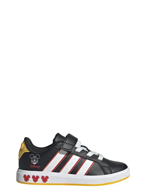 Adidas Grand Court Disney Mickey Mouse Sneakers - Core Black/cloud White/collegiate Red