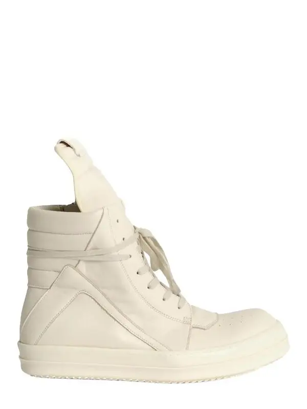 Rick Owens Geobasket High-top Sneakers - Milk