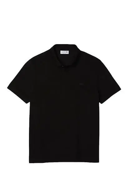 Lacoste Regular Fit Paris Stretch Pique Polo Shirt - Black