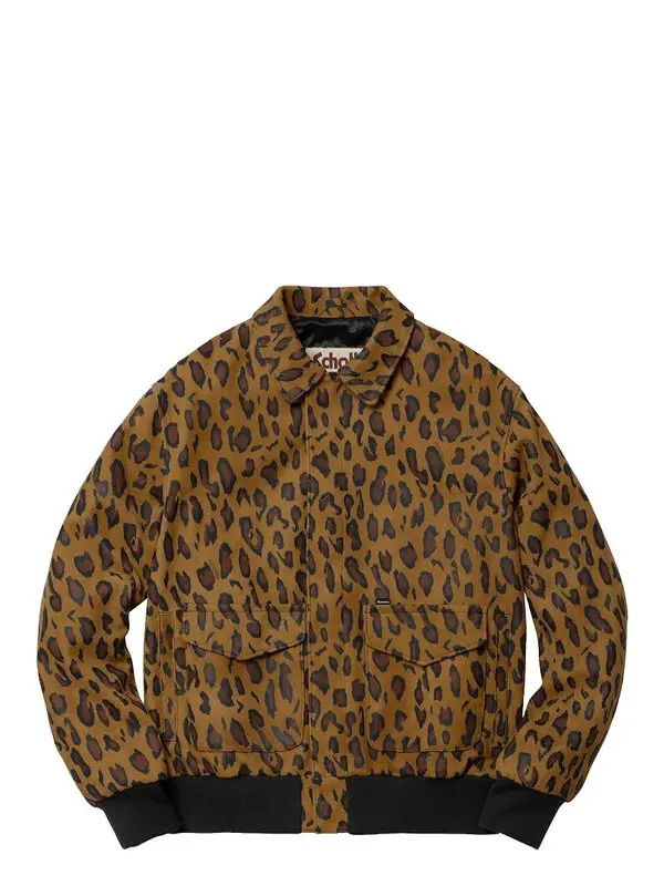 Supreme Schott Suede A2 Jacket - Leopard