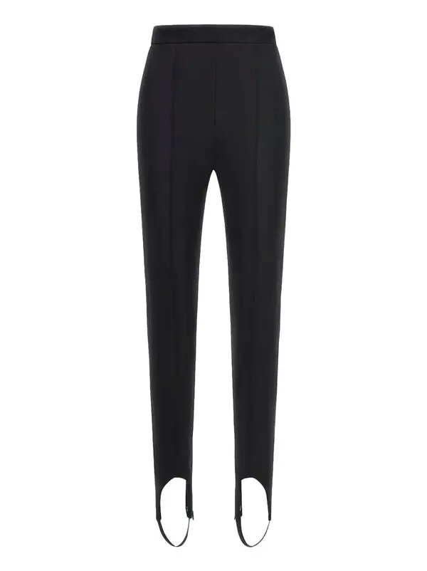 Roberto Cavalli Stirrup Detail Wool Trousers - Black
