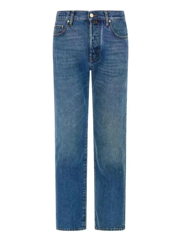 Jacob Cohen Edo Logo-patch Jeans - Blue