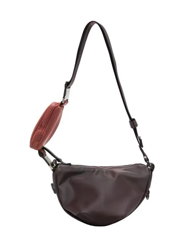 Rains Attached-pocket Shoulder Bag - Brown