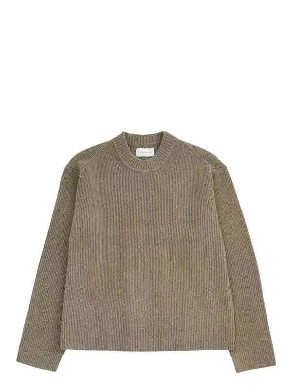 BERNER KUHL Ribbed Crew-neck Sweater - Neutrals
