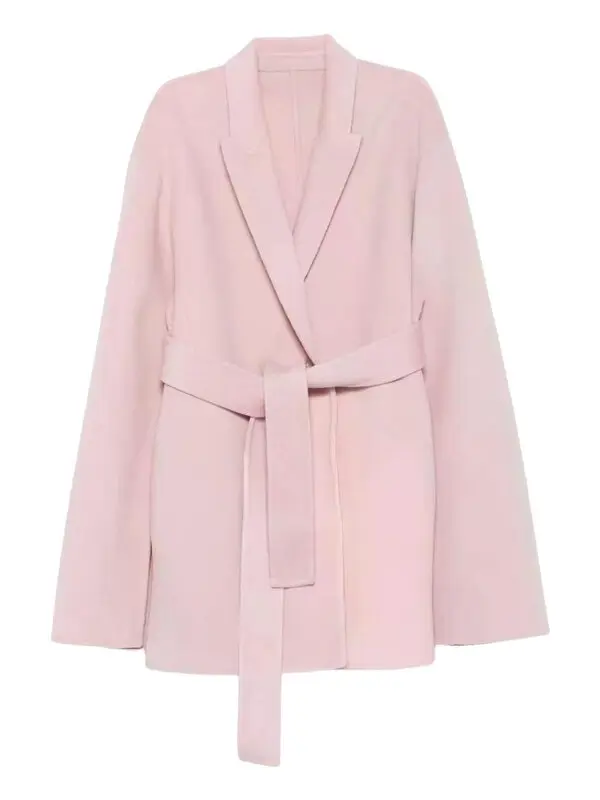 Alberta Ferretti Belted Wrap Coat - Pink
