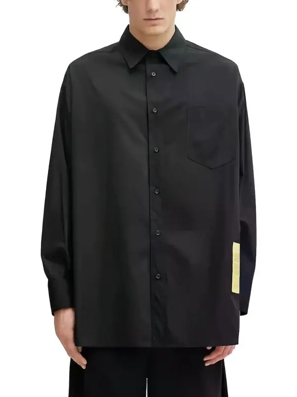 MAISON MARGIELA Long-sleeved Pocket Shirt - Black