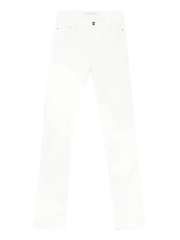 Karl Lagerfeld Buttoned Straight-leg Jeans - White