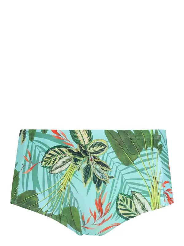 LYGIA & NANNY Tropical-print Swim Shorts - Green