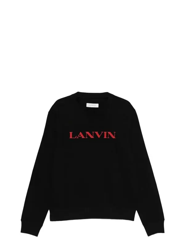 LANVIN Embroidered Logo Sweatshirt - Black